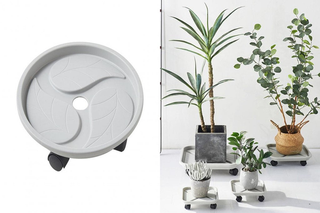 YX Flower Pot Caddy with Detachable Tray Heavy-duty Plant Trolley ...