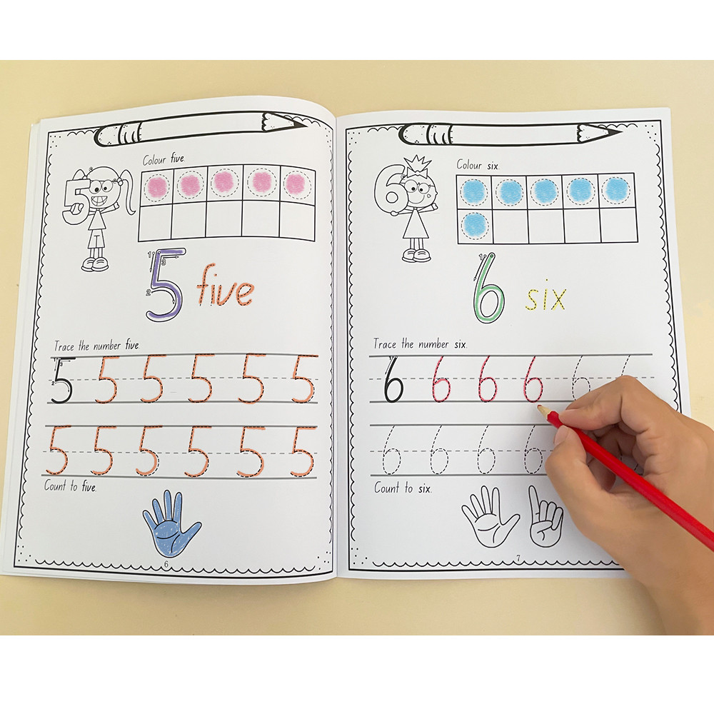 32 Pages Number Tracing Practice Workbook for Preschoolers,Number ...