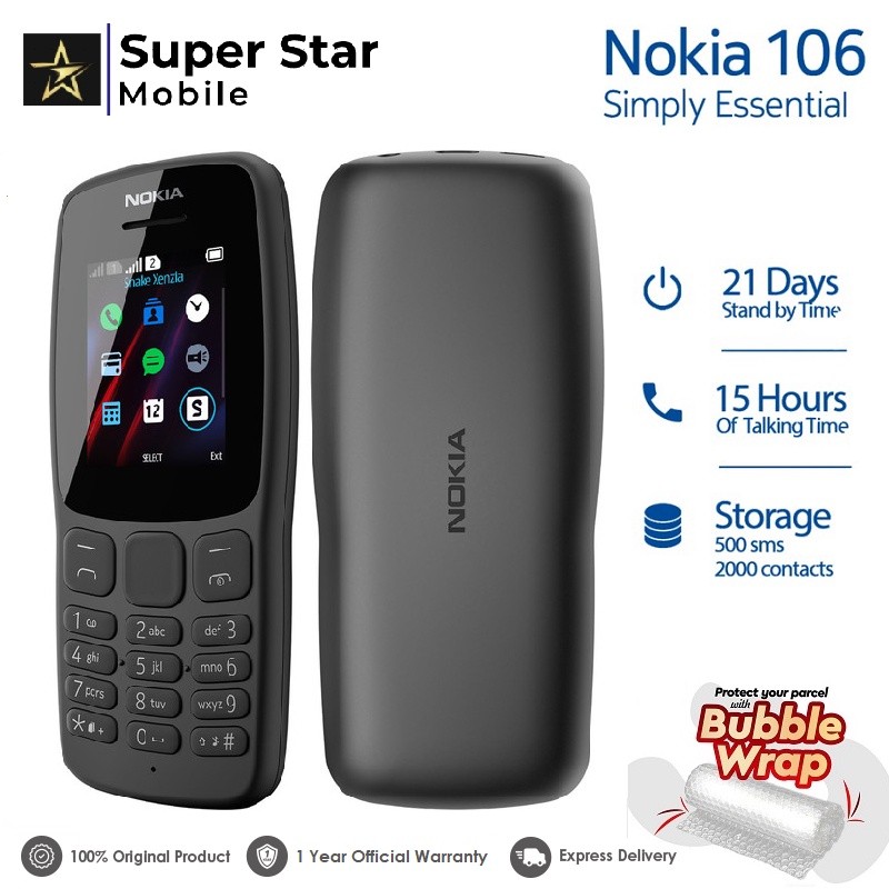 in stock [Original] Nokia 106 Dual Sim (Nokia Malaysia Warranty ...