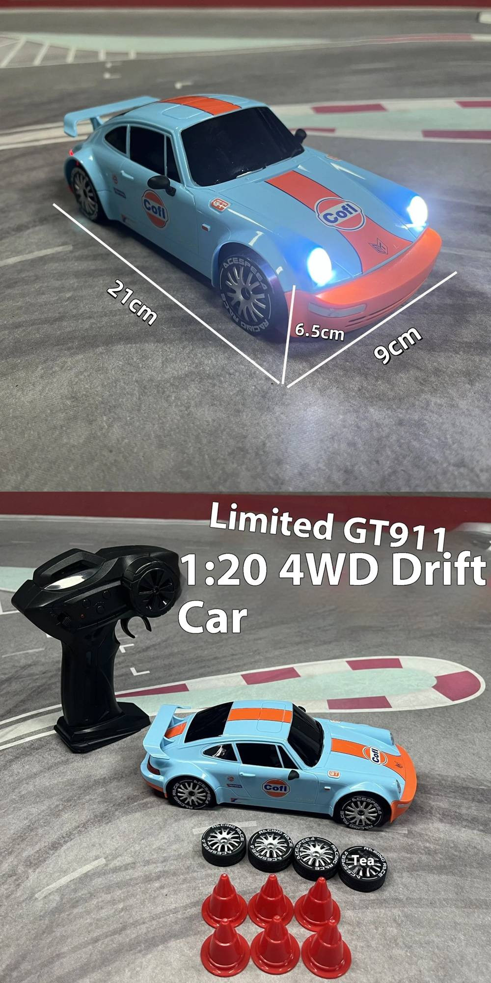 Limited Edition 1/20 4WD RC Drift GTR Car Sports Car Full Scale Remote ...