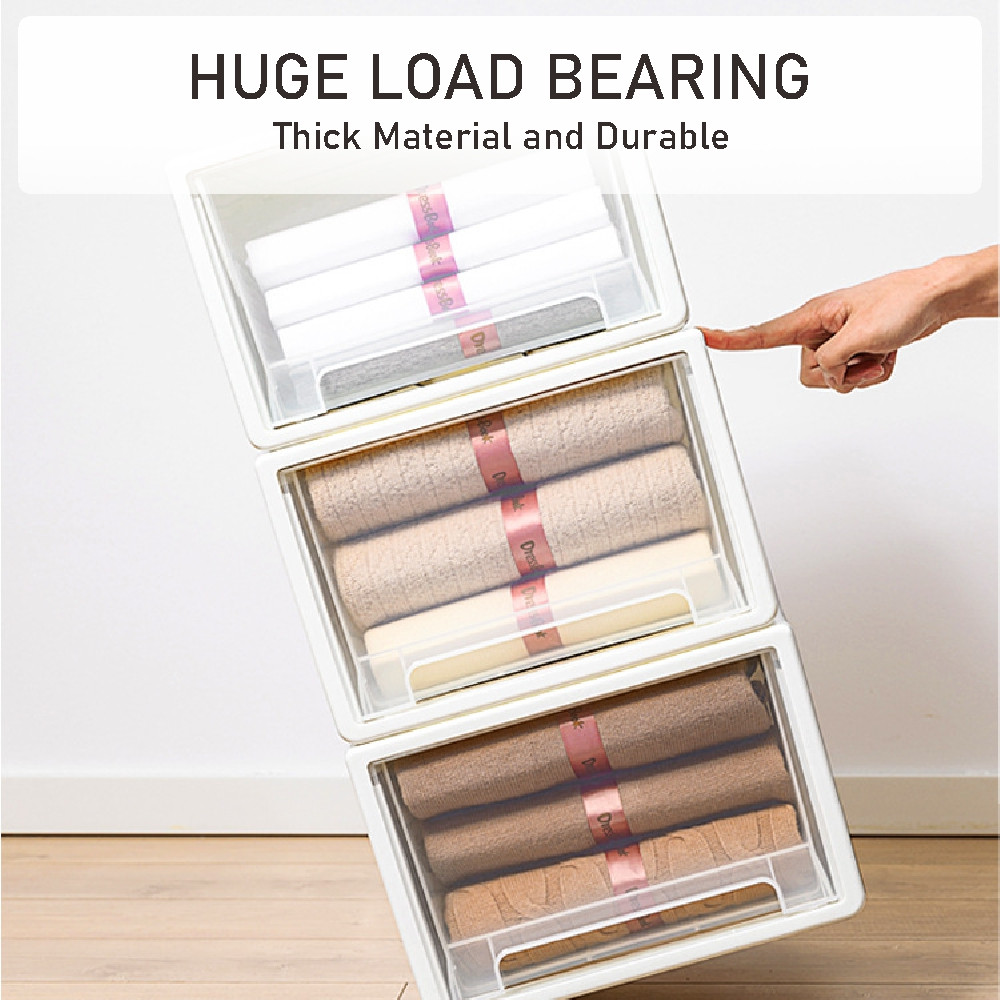 🇸🇬Lucky Home🔥Storage Drawers Box Stackable Storage Chest Drawers Box ...