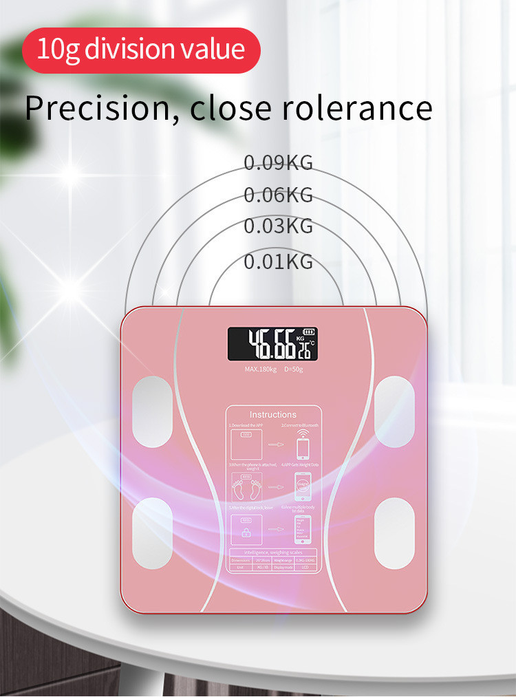 Home Bluetooth Smart Electric Body Weight Scale Weight Measurement Tool ...