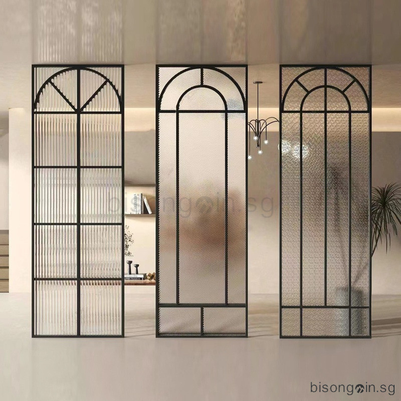 Glass Screens Separator Partition French Cream Style Retro Glass ...
