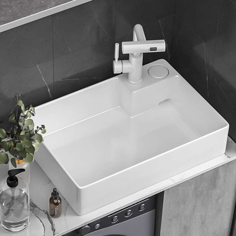 Wash Basin Hidden Type Toilet Basin Large Capacity Bathroom Basin ...