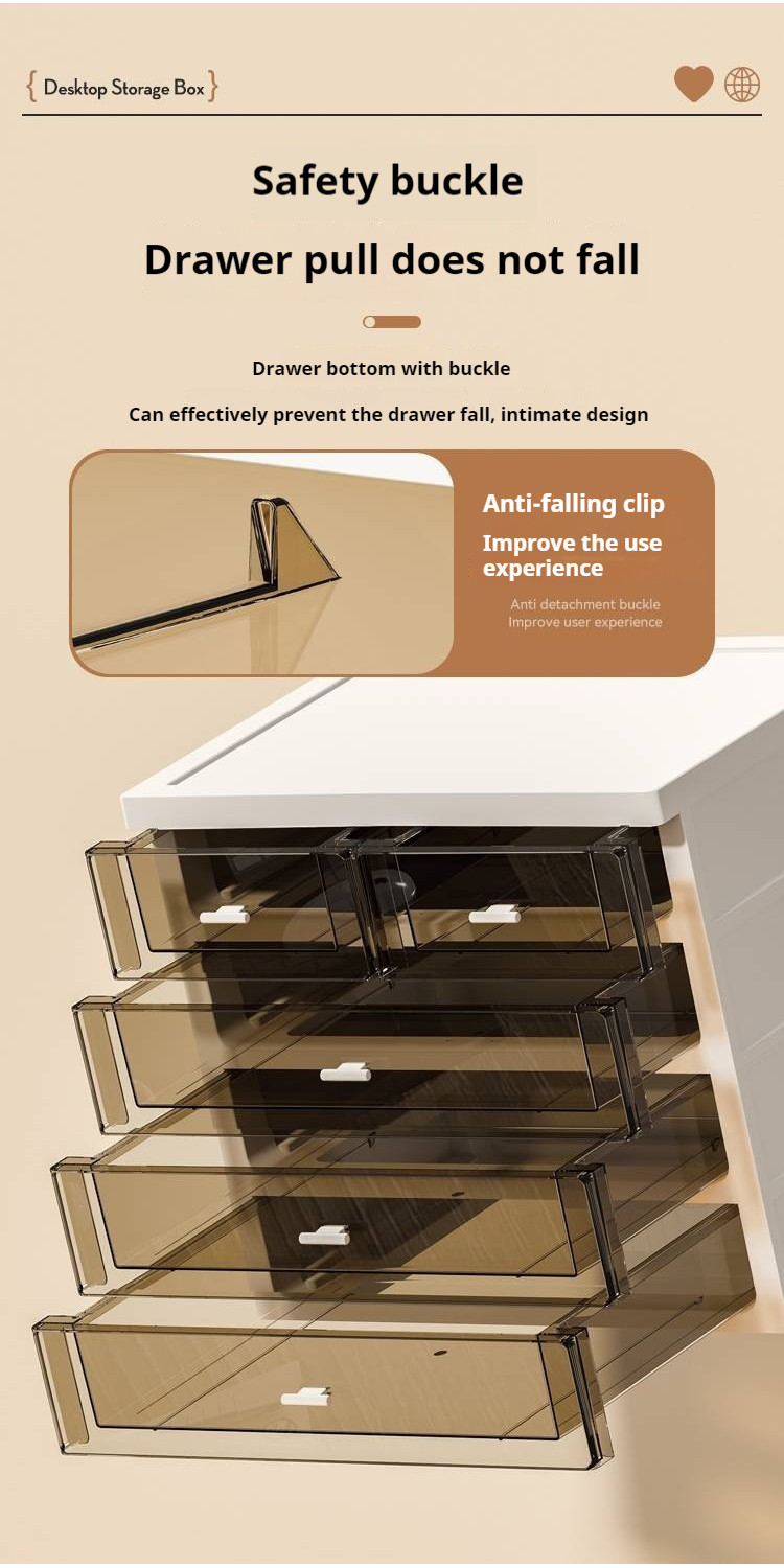 Nehem - Desk organiser large storage box can hold A4 paper desktop ...