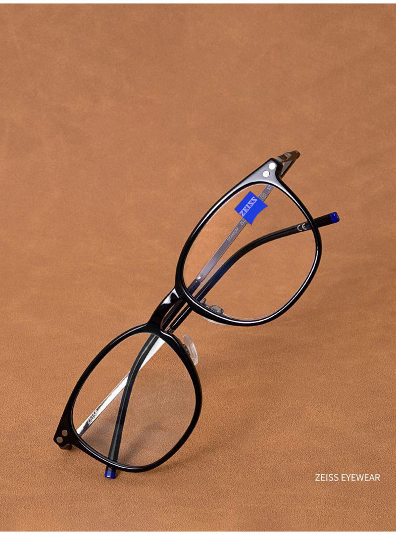 ZS22704 ZEISS Spectacles Non-allergic Pure Titanium Leg Rivet Decorated ...