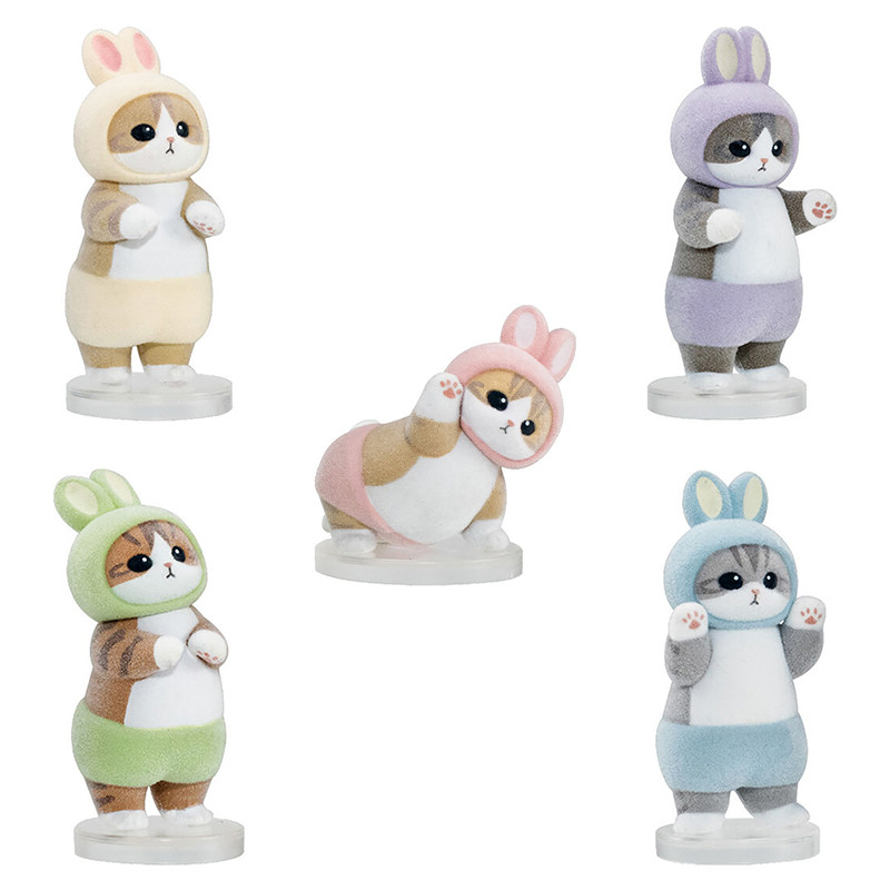 5pcs Set Mofusand Anime Blind Box Narabundesu Series Rabbit Cat Cute ...