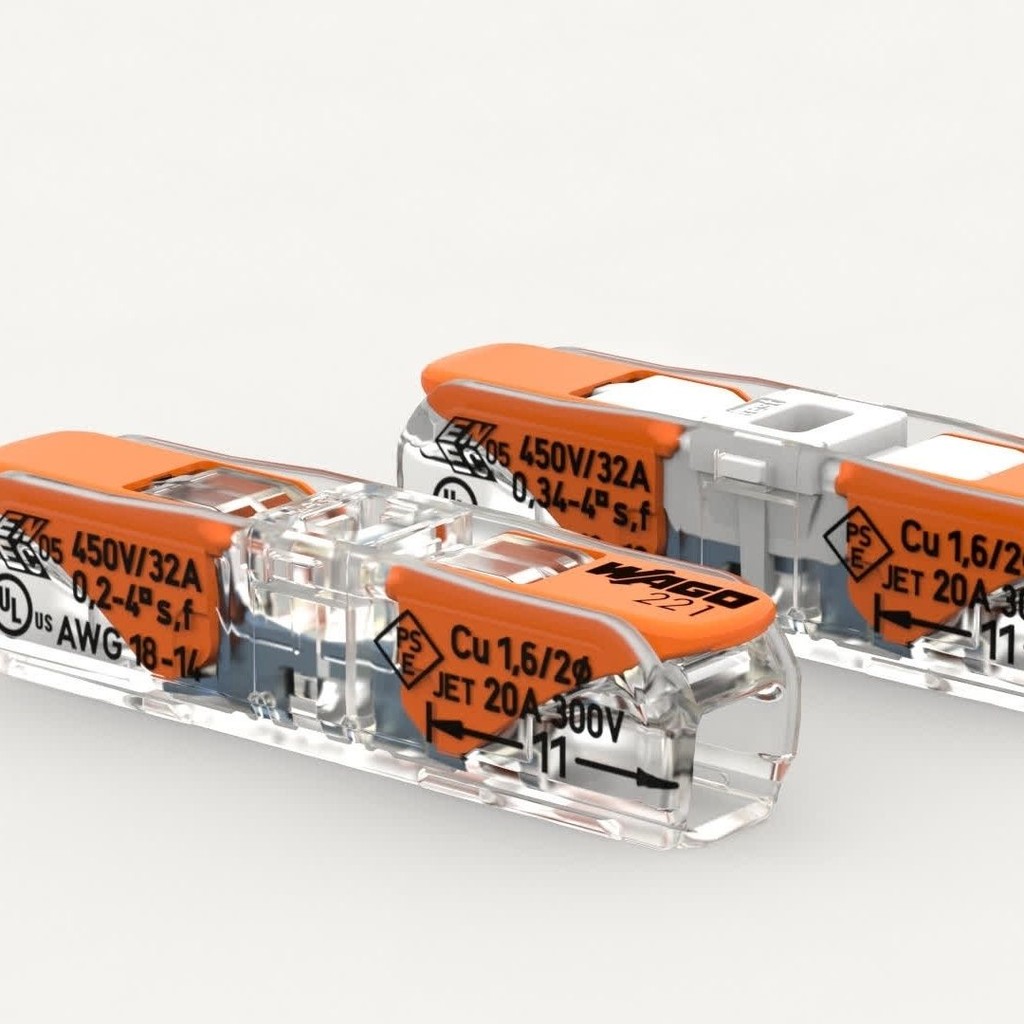 Quick Connector Original WAGO 221-2411 Terminal 4 Square Wires Are ...