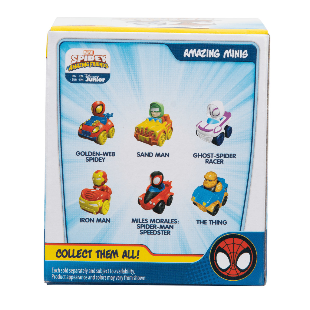 Spidey And His Amazing Friends Mini Vehicle 1 Piece Blind Box For Kids ...