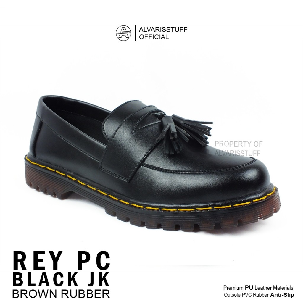 in stock HITAM Alvarisstuff - Rey Penny loafer Shoes For men Black ...