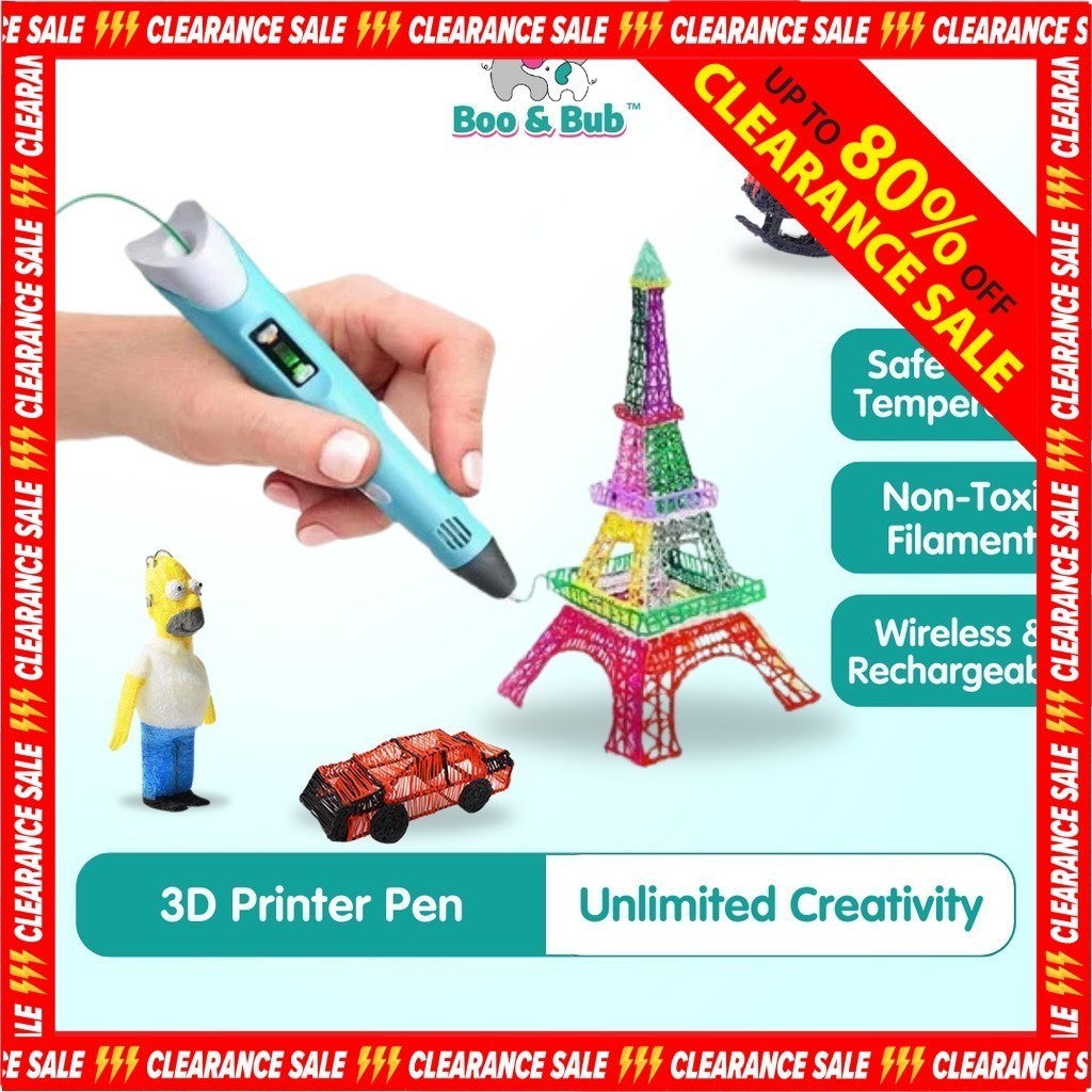 in stock Boo&Bub 3D Printer Pen 3D Printing DIY Drawing Pen 5 Meters ...