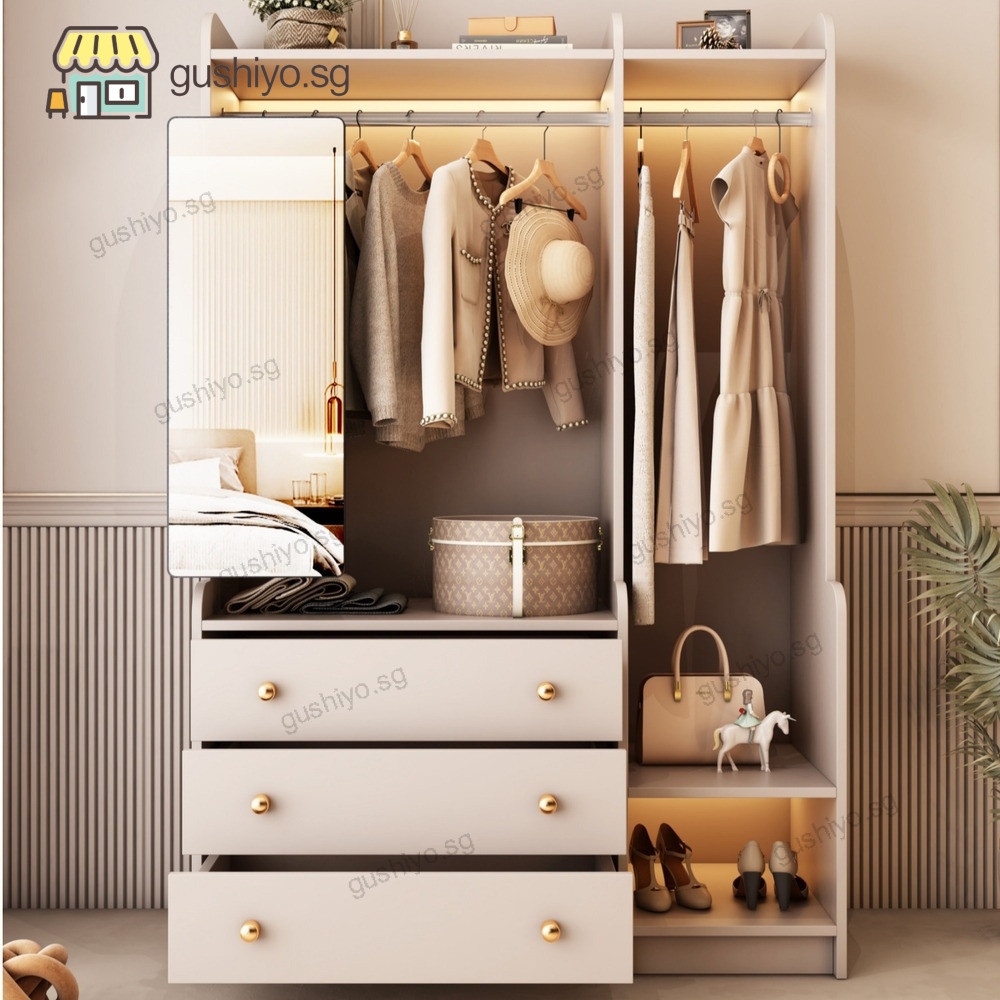 Clothes Rack Small Wardrobe Floor Master Bedroom To Ceiling Hanging ...