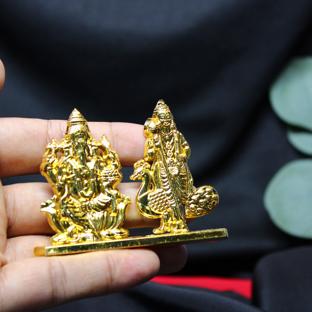 Mix Metal Murugan Om Vel Idol for Car Dashboard Home & Office Table ...