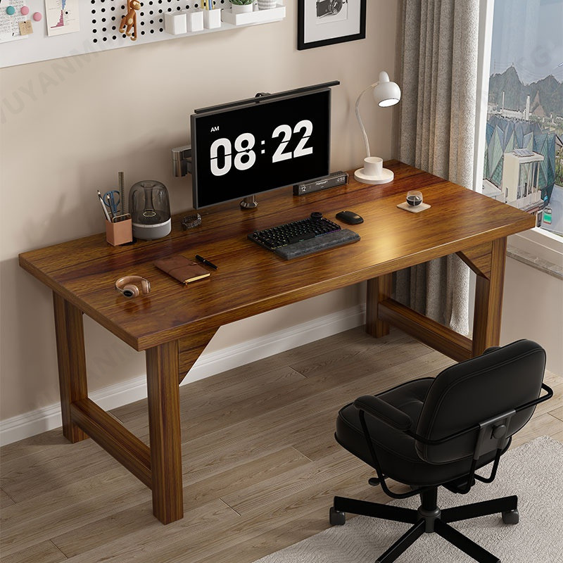 Solid Wood Desk Desktop Computer Desk Bedroom Home Office Desk ...