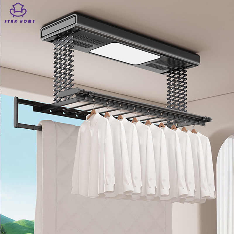 Automatic Clothes Drying Rack Smart Laundry System Electric Ceiling ...