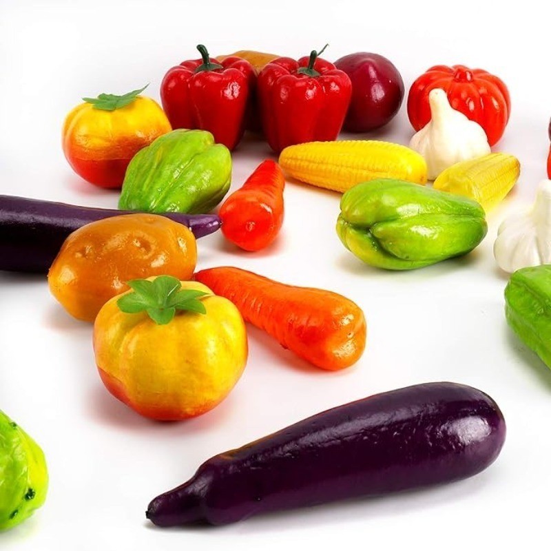 Simulation Vegetable Sets Artificial Fake Fruit Model Home Decoration ...