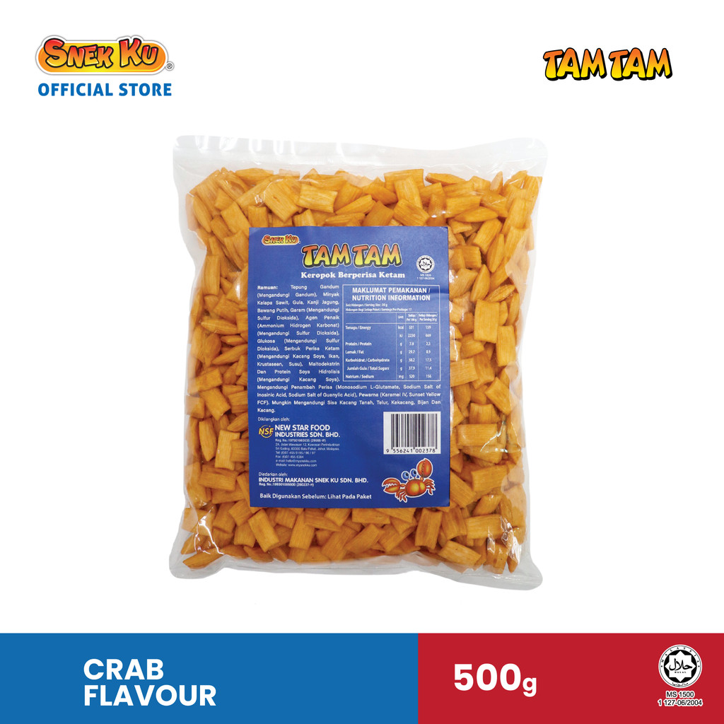Snack Ku Crab Flavor Crackers (500g) | Shopee Singapore