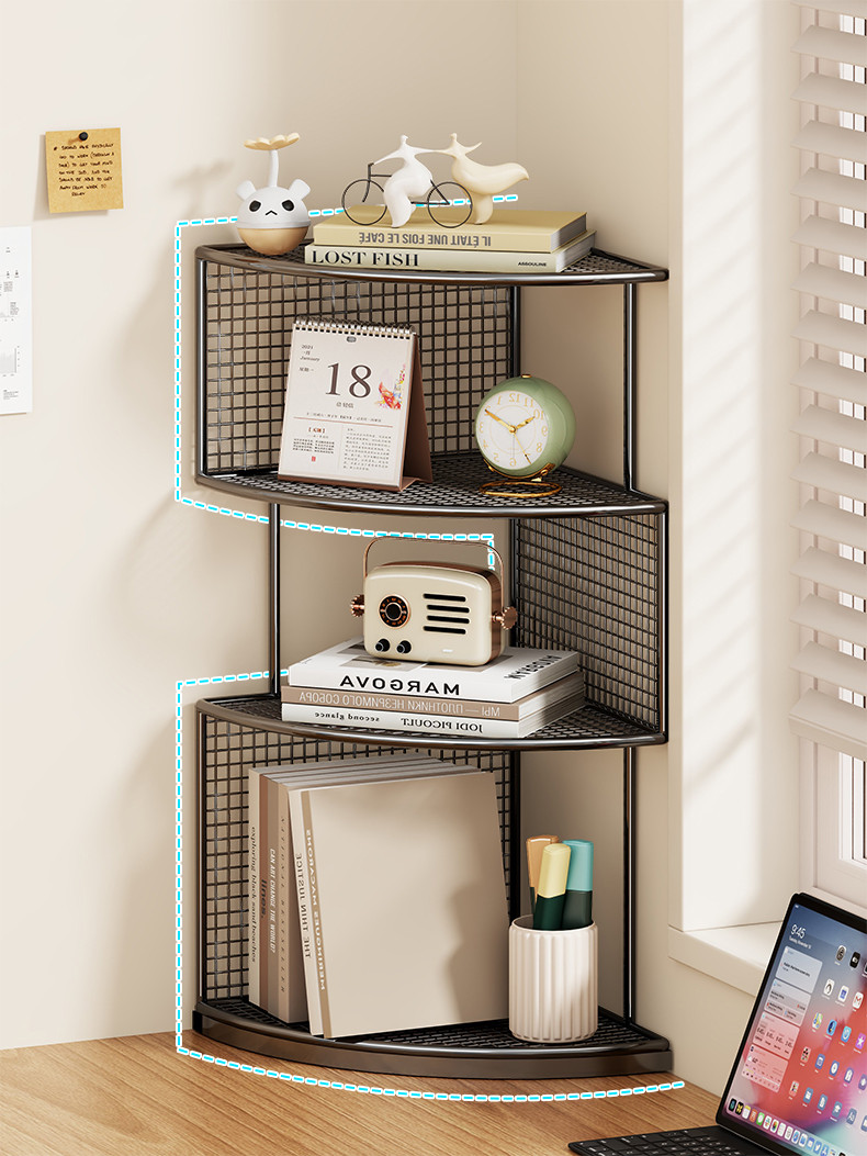 [48H Shipping] Desktop Simple Corner Storage Rack Office Workstation ...