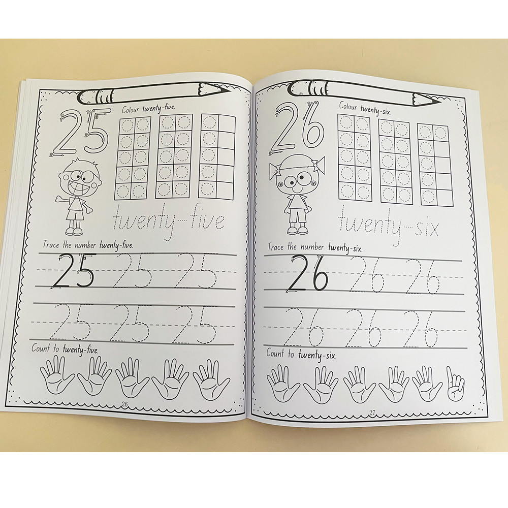 32 Pages Number Tracing Practice Workbook for Preschoolers,Number ...