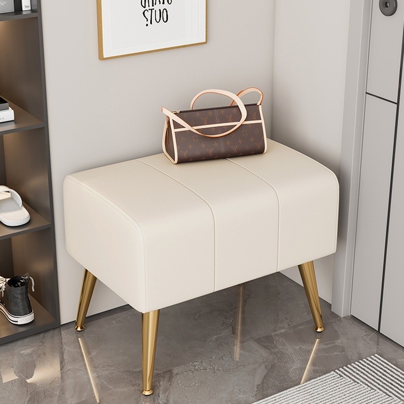 Light Luxury Stool Ultra Narrow Chair Soft Bag Sofa Stool Low Stool ...