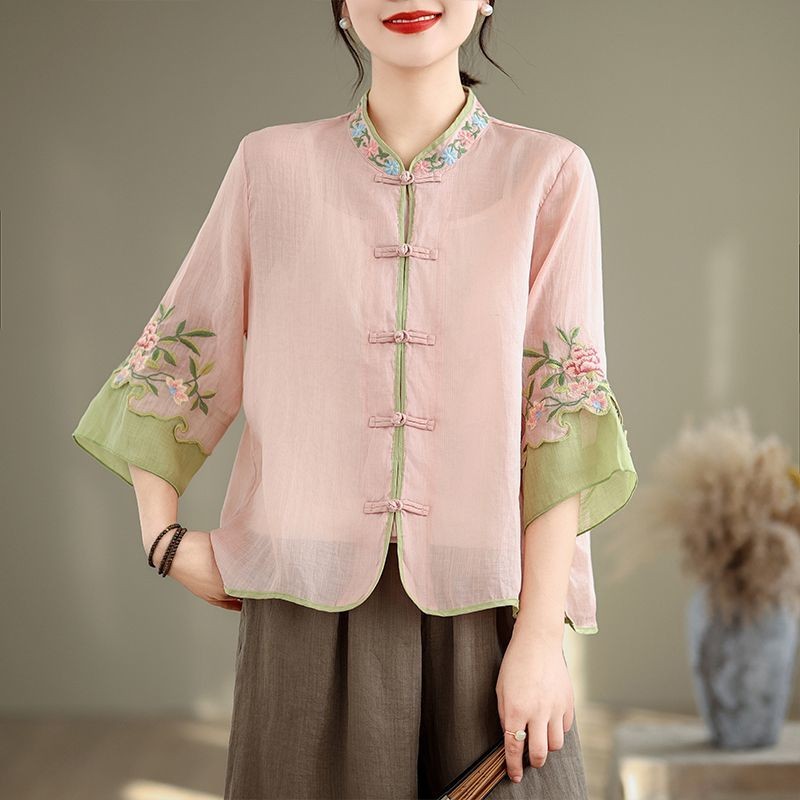 Chinese New Year Clothes qipao top Women blouse Cny 旗袍上衣 汉服上衣 Chinese ...