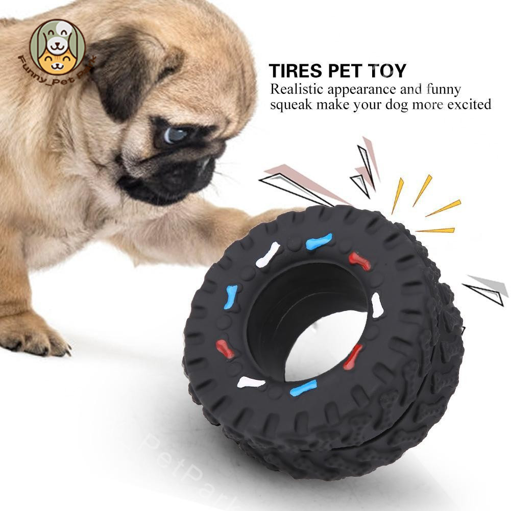 Dog Toy-Rubber Tyre With Sound Pet Dog Toy | Shopee Singapore