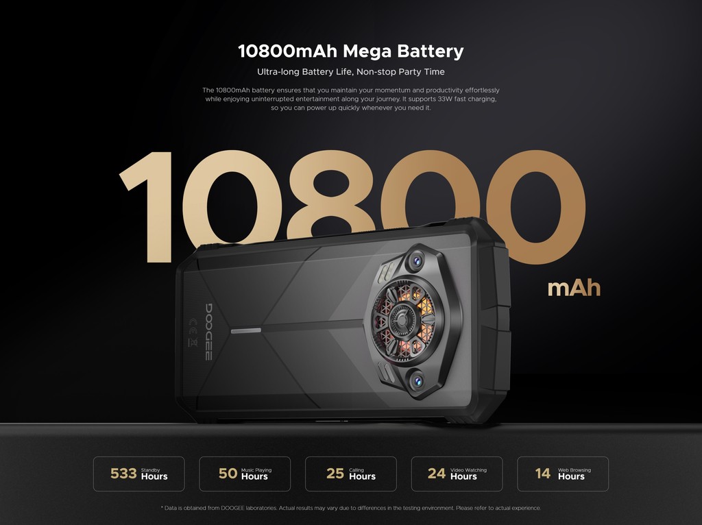 DOOGEE S Punk Android 14 16GB+256GB 10800mAh Mobiles 6.58" FHD+ 90Hz ...