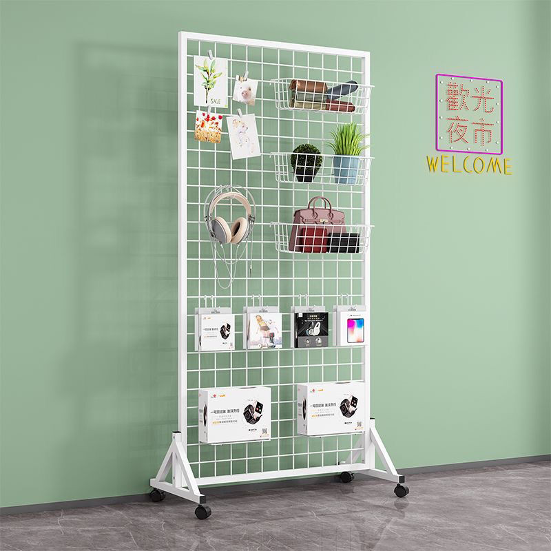 Vertical or Frame Mobile Double-sided Wire Mesh Rack Exhibition ...