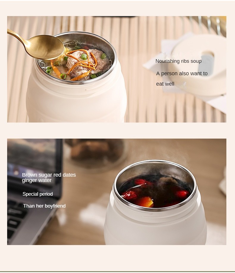Travel Car Kettle Water Boiling Cup Portable Kettle Small Thermal Flask ...