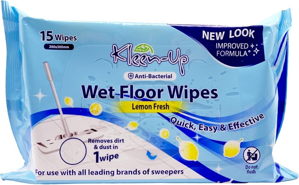KleenUp Wipes Wet Floor Wipes Lemonfresh 15pcs | Shopee Singapore