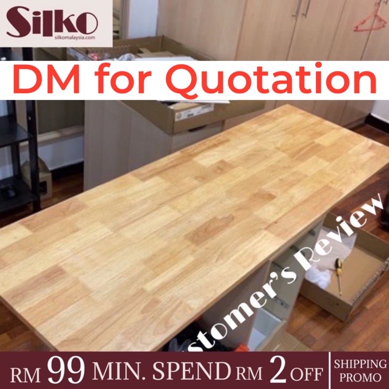 in stock Rubberwood Thickness 20mm tabletop countertop diy working ...