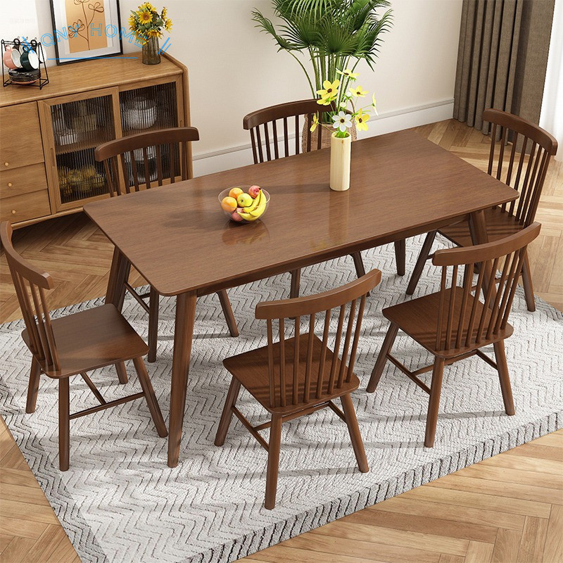 LQ Japanese Walnut Set Chairs Dining Bench Kitchen Table Study Desk ...