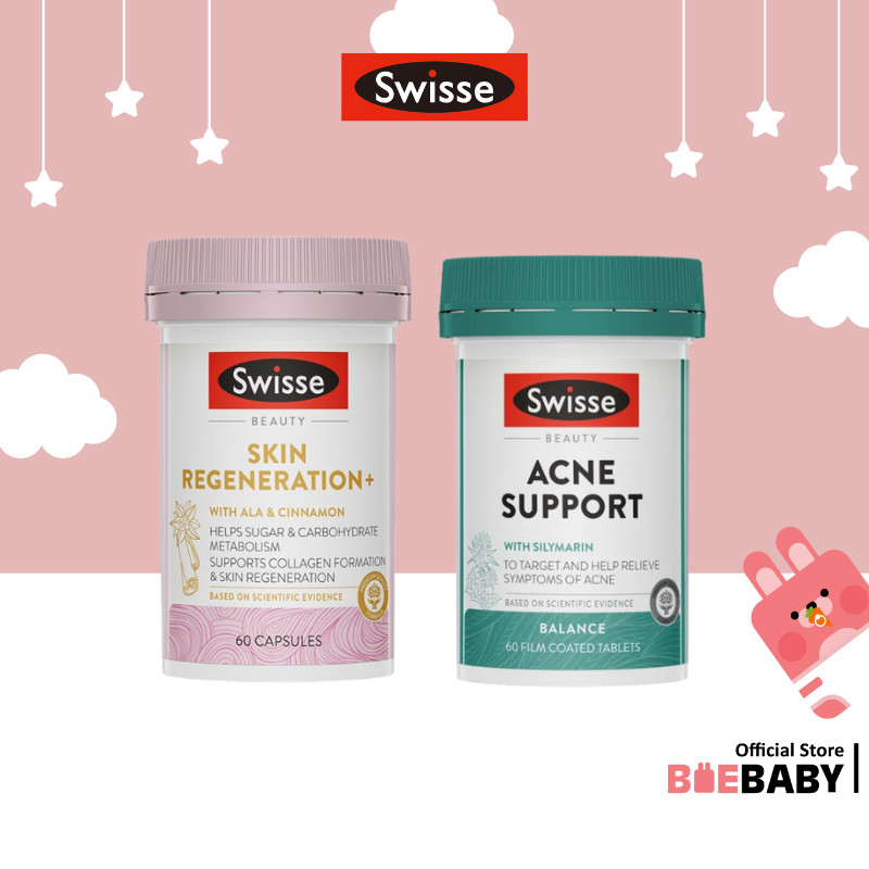 Swisse Skin Regeneration Collagen Formation | Acne Support | Marine Collagen | Beauty [Baebaby ...