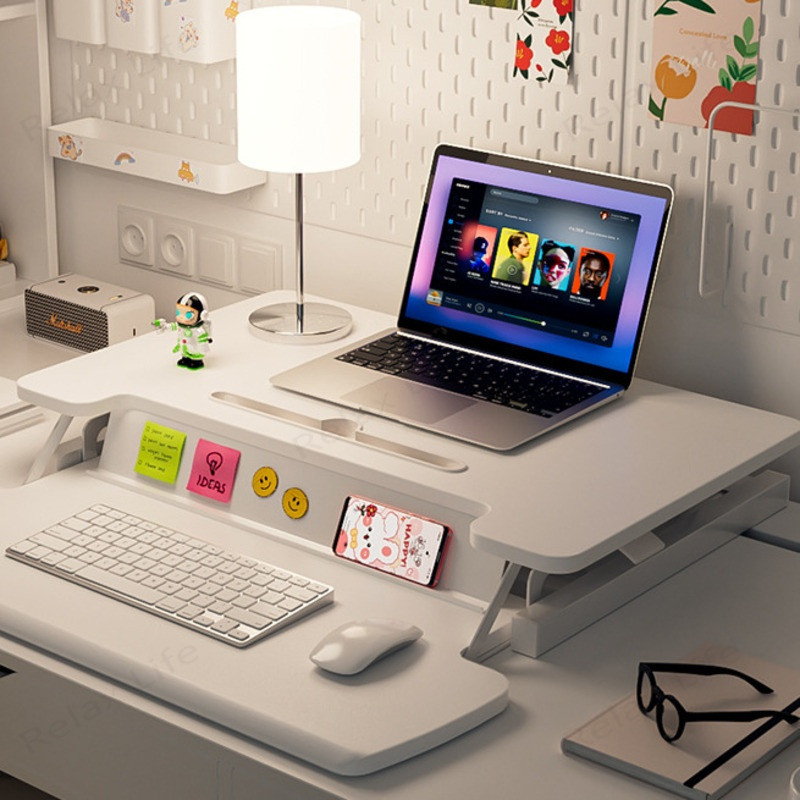 Dual Monitor Desks Tables Standing Workbench Foldable Computer Table ...