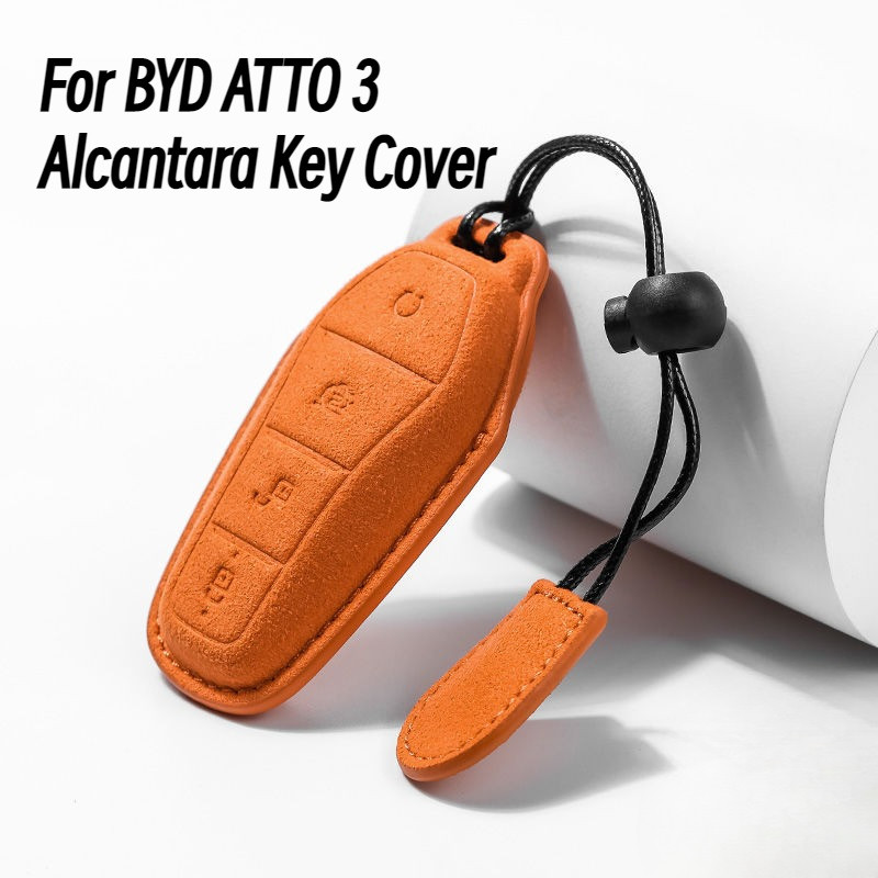 ZR For Byd Key Multi Color Alcantara Covers Nice Design For [M6] [Sealion 06] [Seal 05] [ATTO 3 ...