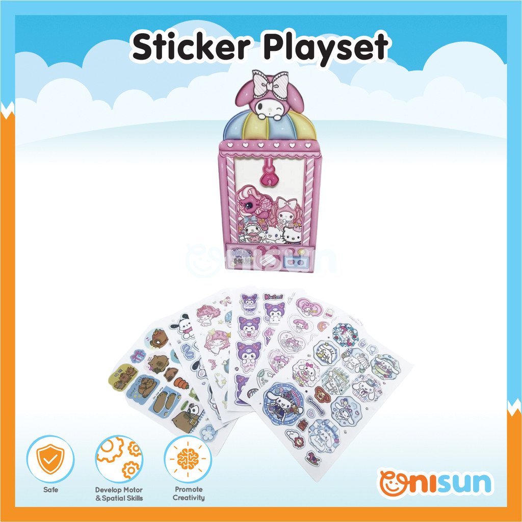 DIY Cute Cartoon Sticker Set [6 Designs] Creative Play [Kids 3 ...