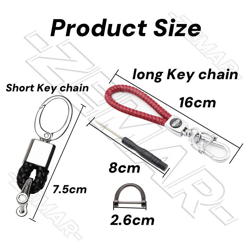 Nissan Woven Leather Rope Car Keychain Motorcycle Key Holder Fashion ...