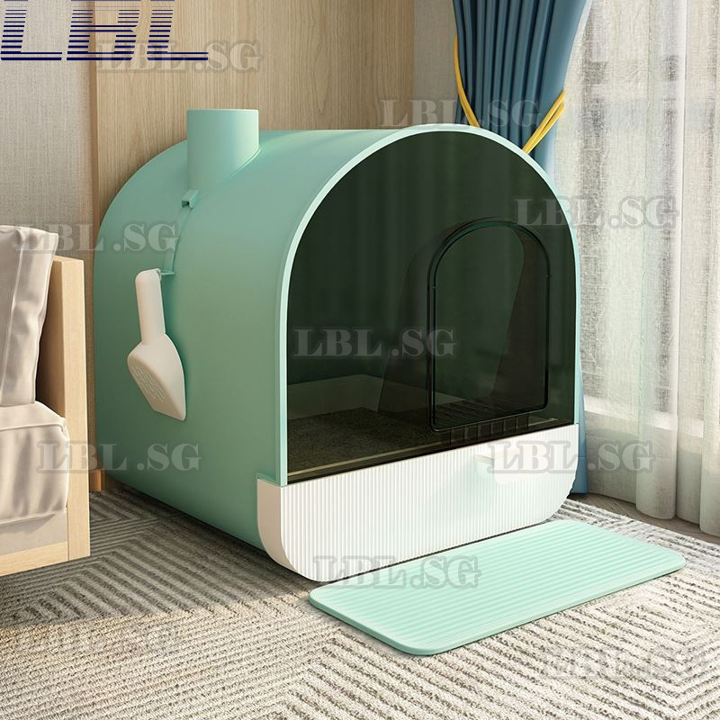 Cat Litter Box Fully Enclosed Intelligent Deodorizing Extra Large Odor ...