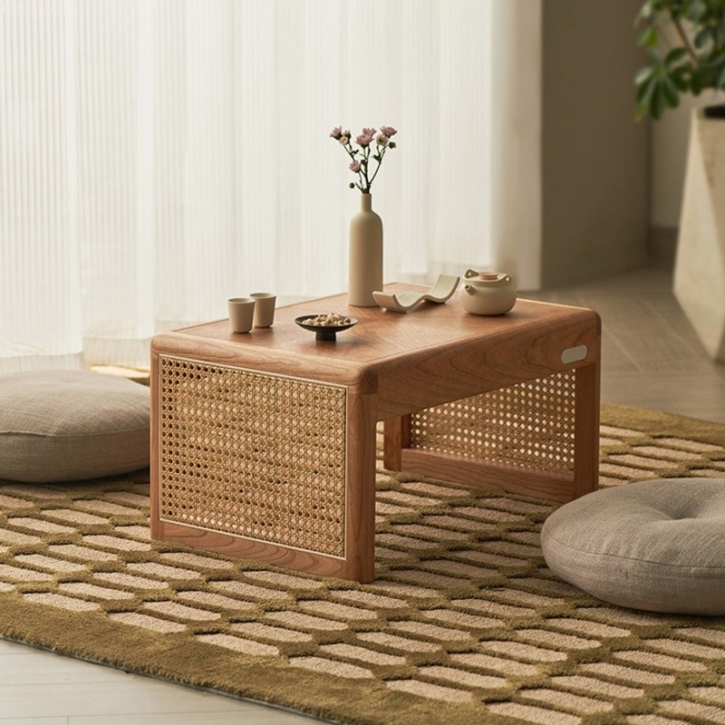 Japanese Solid Wood Small Tea Table Tatami Tea Table Sofa Small-sized ...