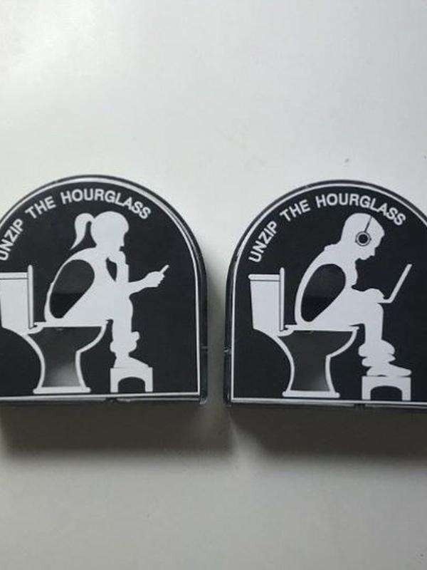 Five-minute toilet shape timer/// Squat Pit Hourglass Toilet Hourglass ...