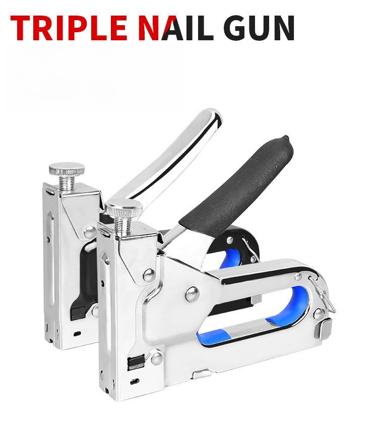 Manual Nail Gun, 3-in-1 Staple Gun, Pneumatic Nail Gun, T/N/U-Type ...