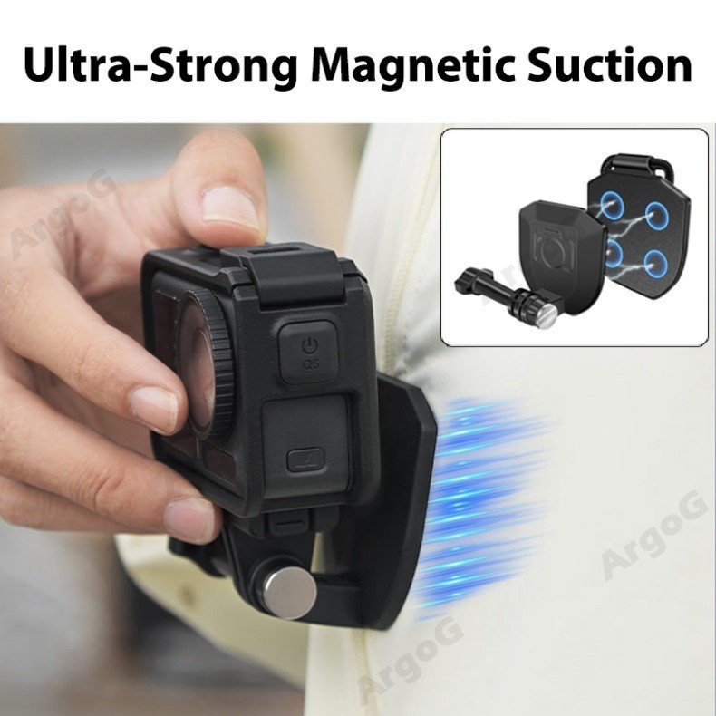 ArgoG Magnetic Chest Mount with Neck Lanyard 360° Magnet Body Mounts ...