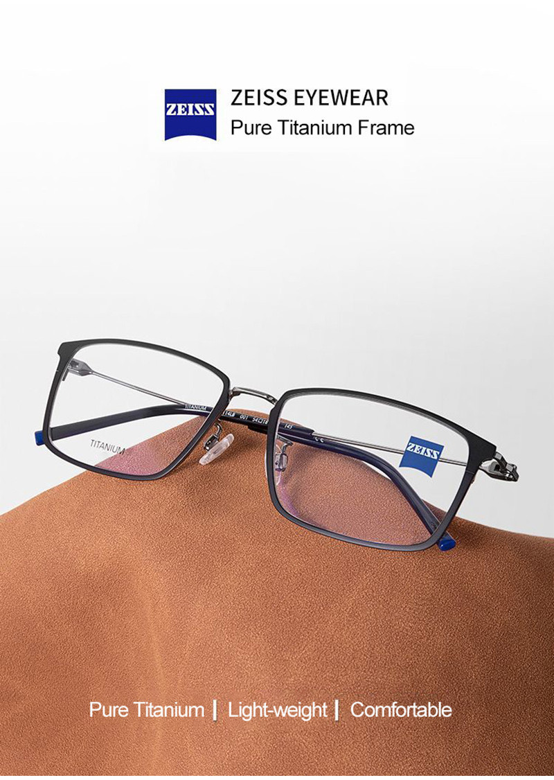 ZEISS Pure Titanium Spectacles ZS22114 Non-allergic Titanium Glasses ...