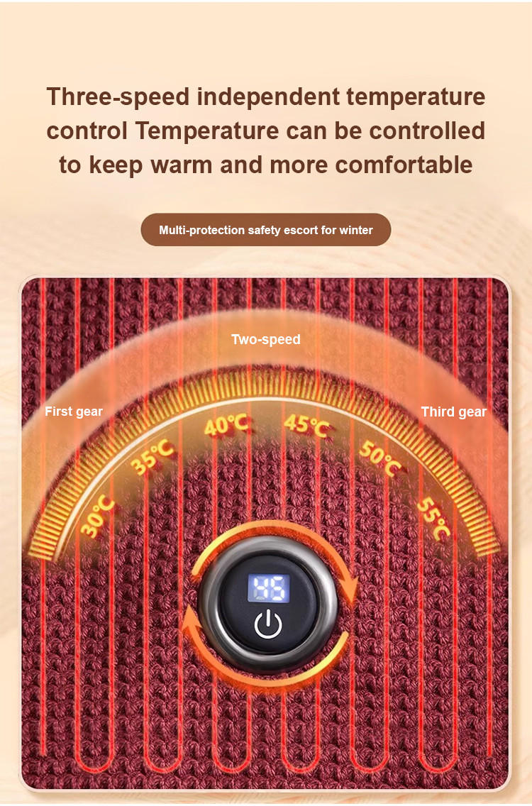 USB Heated Graphene Warming Blanket,Heated Shawl/electric Warm Fleece ...