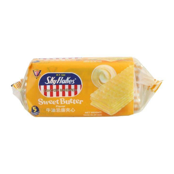 Monde M.Y. San Corporation Skyflakes Sandwich Cracker Sweet Butter ...