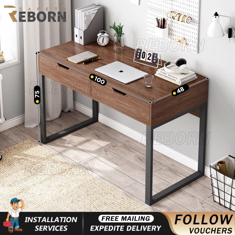 Simple Nordic REB Desk Computer Table Top Home Student Modern Writing ...