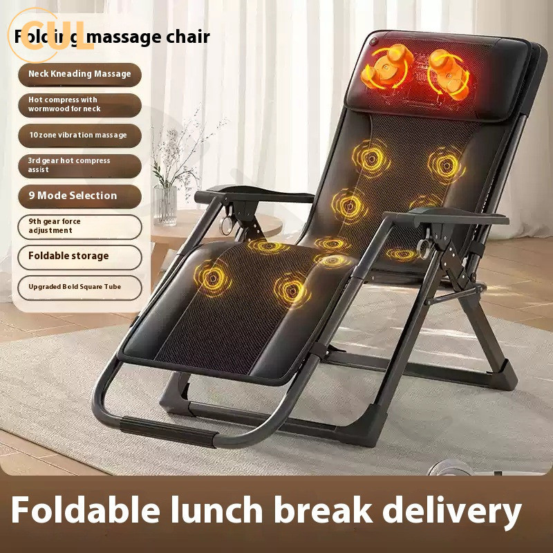 AUX Folding Small Massage Chair Cushion For Home Use Full Body ...