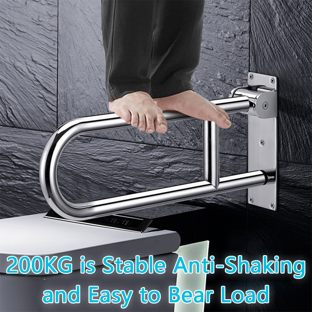 Toilet Bathroom U-Shaped Handle Grab 304 Stainless Steel Elderly Safety ...