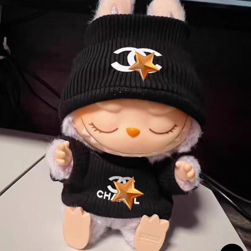 17cm Labubu Doll Fashion Clothes Top Hat Set for Labubu V1&V2 Clothes ...