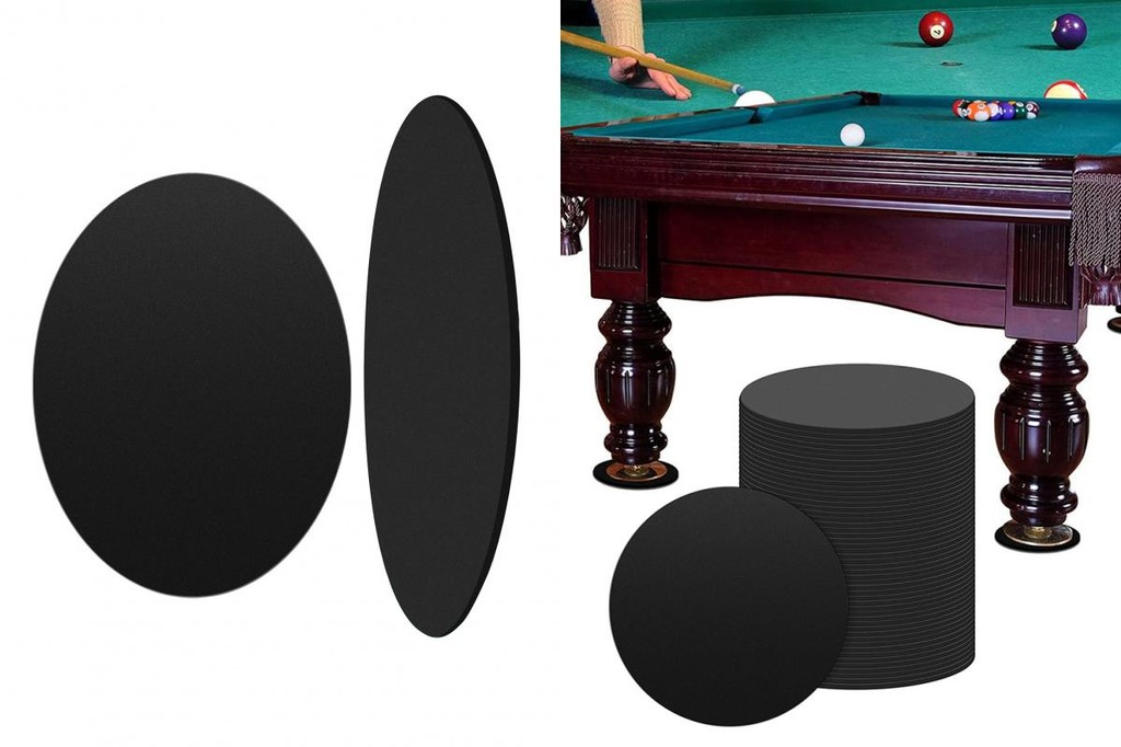 mw Non-slip Pool Table Mat 50 Pcs Pool Table Leg Shims 3 Diameter ...
